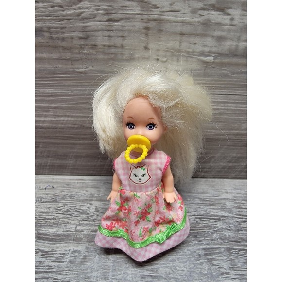 Mattel | Toys | Vintage Bottle Face Kelly Barbie Doll With Pink ...